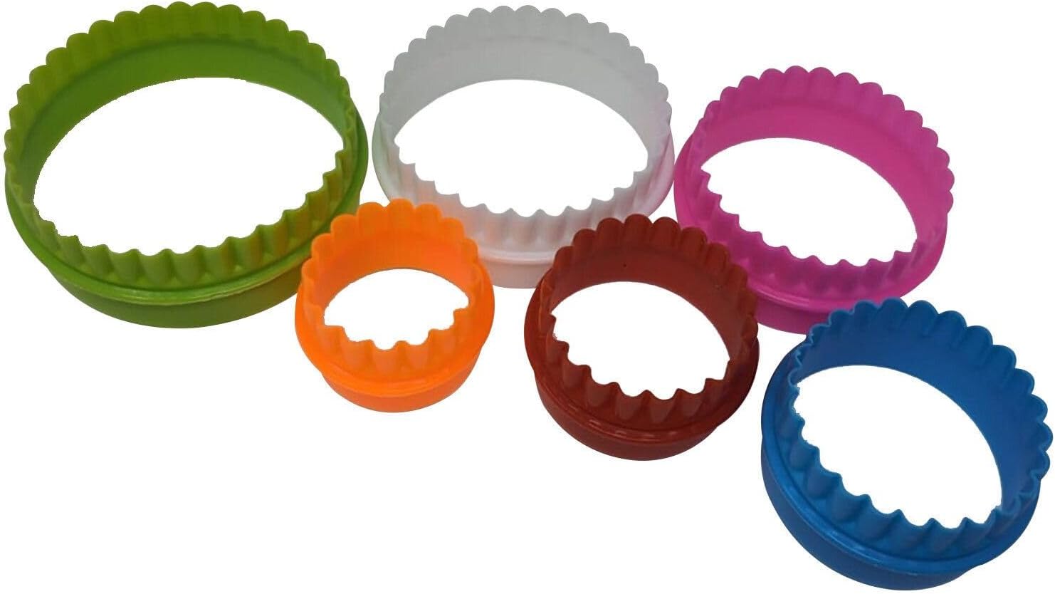 Amazon.com: 6 Pack Dual Sided Biscuit/Cookie Dough Cutter Set, Straight ...