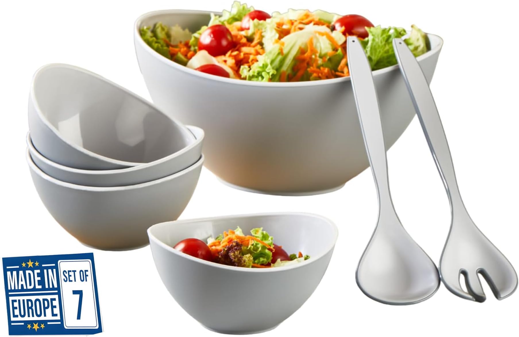 Amazon.com | AVC HOME Salad Bowls-10'' Inches Large Plastic Salad and ...