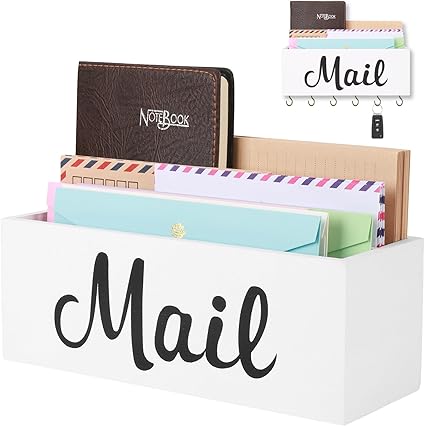 Amazon.com : YEZHEXI Mail Organizer Countertop, Mail Organizer Wall ...