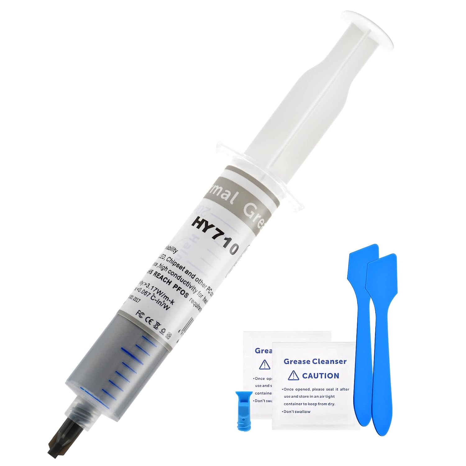 Amazon.com: 0.7oz / 20g HY710 3.17 W/MK Thermal Paste Tube Kit, High ...