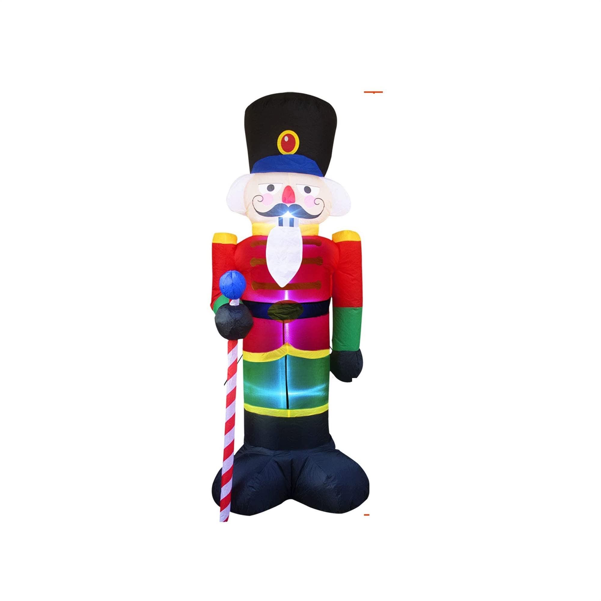 Buy IOPQQ 8 Foot Christmas Inflatable Nutcracker Soldier Outdoor ...