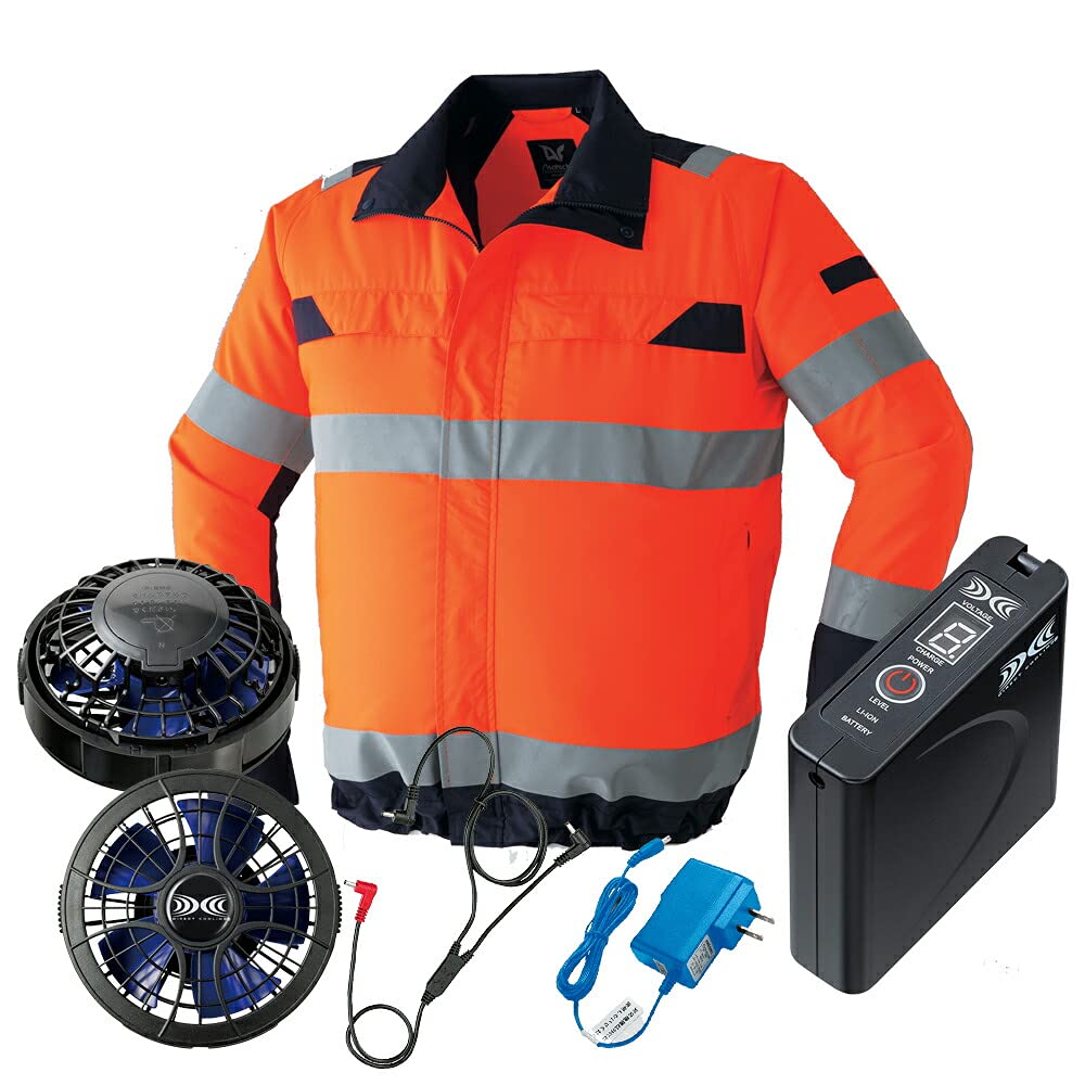 空調服 旭蝶繊維 ASAHICHO 高視認長袖ブルゾン・大風量パワーファン・バッテリーセット 9204set Amazon.co.jp: 空調服 旭蝶繊維 ASAHICHO 高視認長袖ブルゾン・大風量