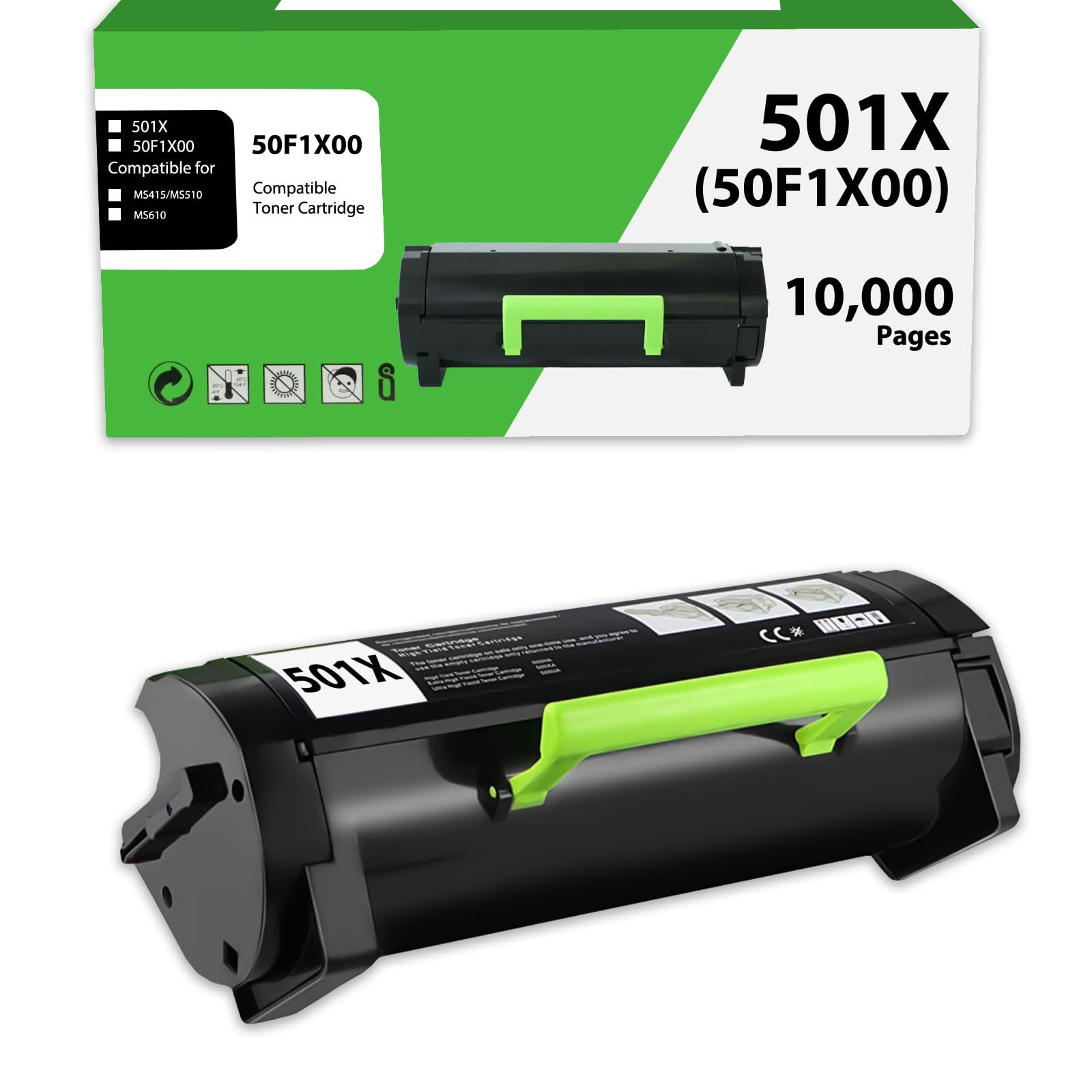 WEYNUONY 50F1X00 501X Toner Cartridge Compatible Replacement for ...