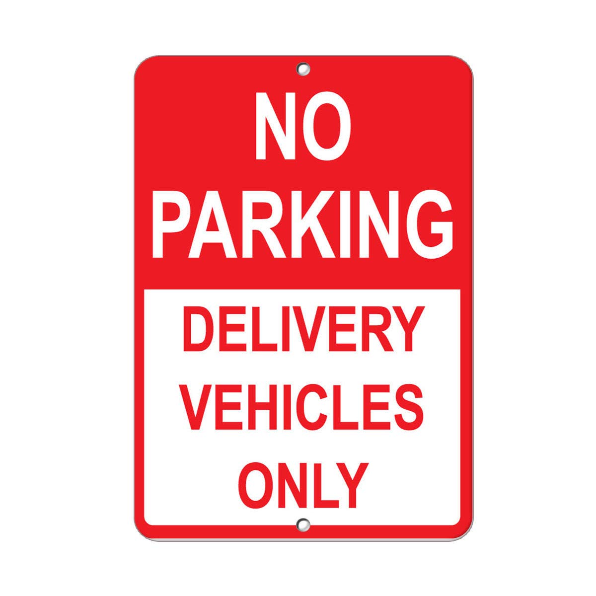 Amazon.com : No Parking Delivery Vehicles Only Parking Sign Vinyl ...