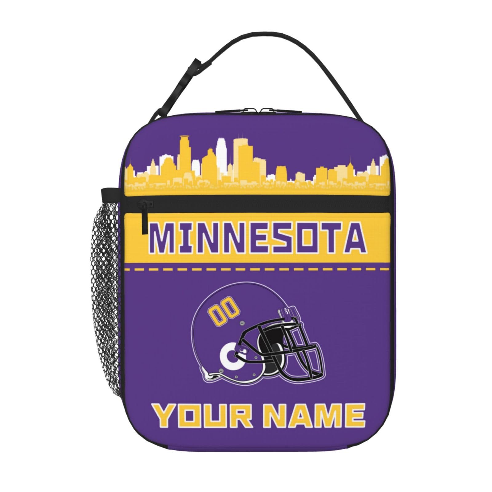 Amazon.com: Custom Minnesota Lunch Bag Box Personalized Fan Gift ...