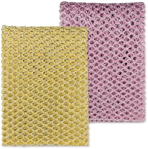 Amazon.com: Olivia tree Rugged Glitter Dish Wash Net Heavy Duty, 2Pcs ...