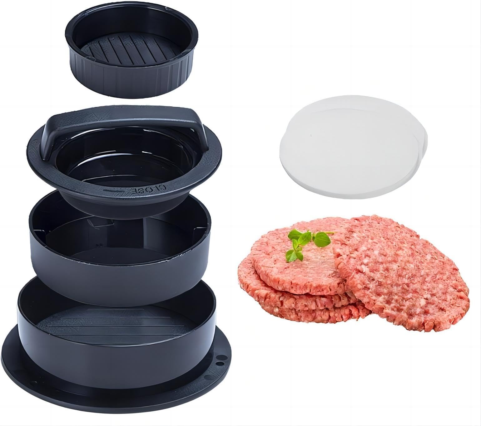Amazon.com: Bamboo's Grocery LoKii 4-in-1 Burger Press Patty Maker ...