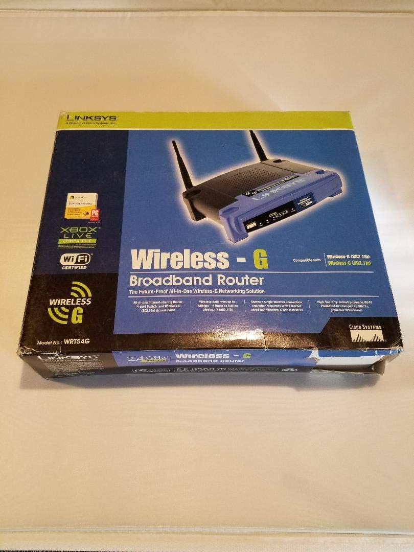 Amazon.com: LINKSYS Wireless-G 2.4 GHz 54 Mbps Broadband Router WRT54G ...