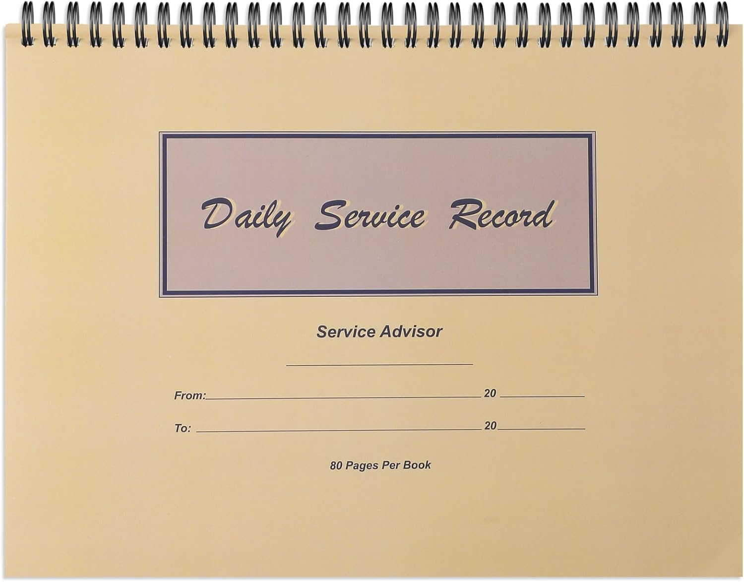 Amazon.com : Saypacck 1 Pcs Daily Service Record Book 8.5 x 11 Inch ...