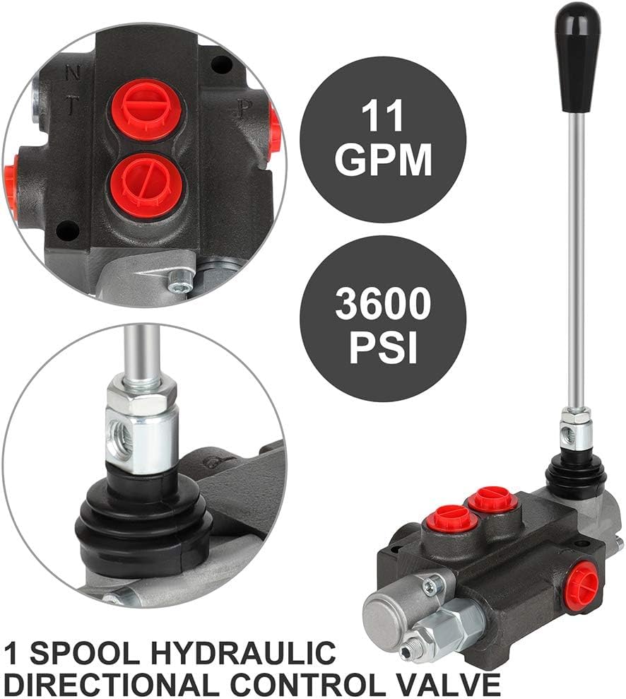 Snapklik.com : Hydraulic Flow Control Valve, 1 Spool 11 GPM G Ports ...