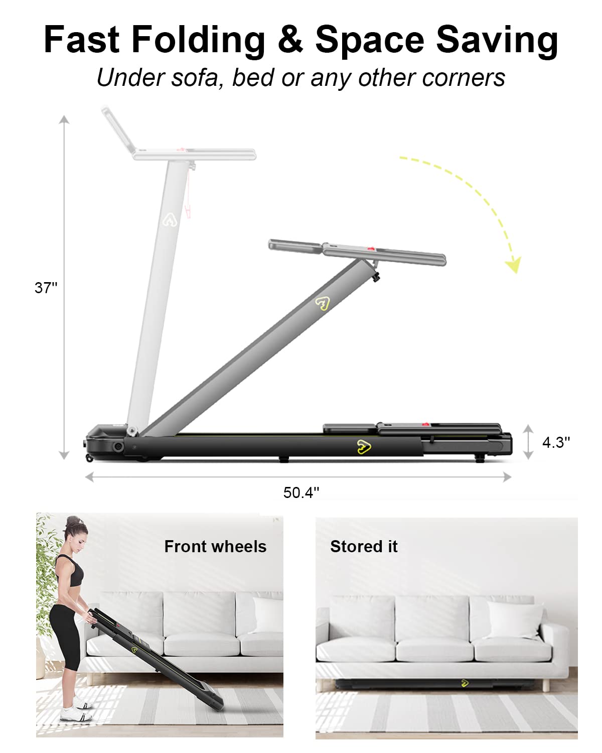 Folding Treadmill Desk Workst...B0BQDRKFZN | Encarguelo.com