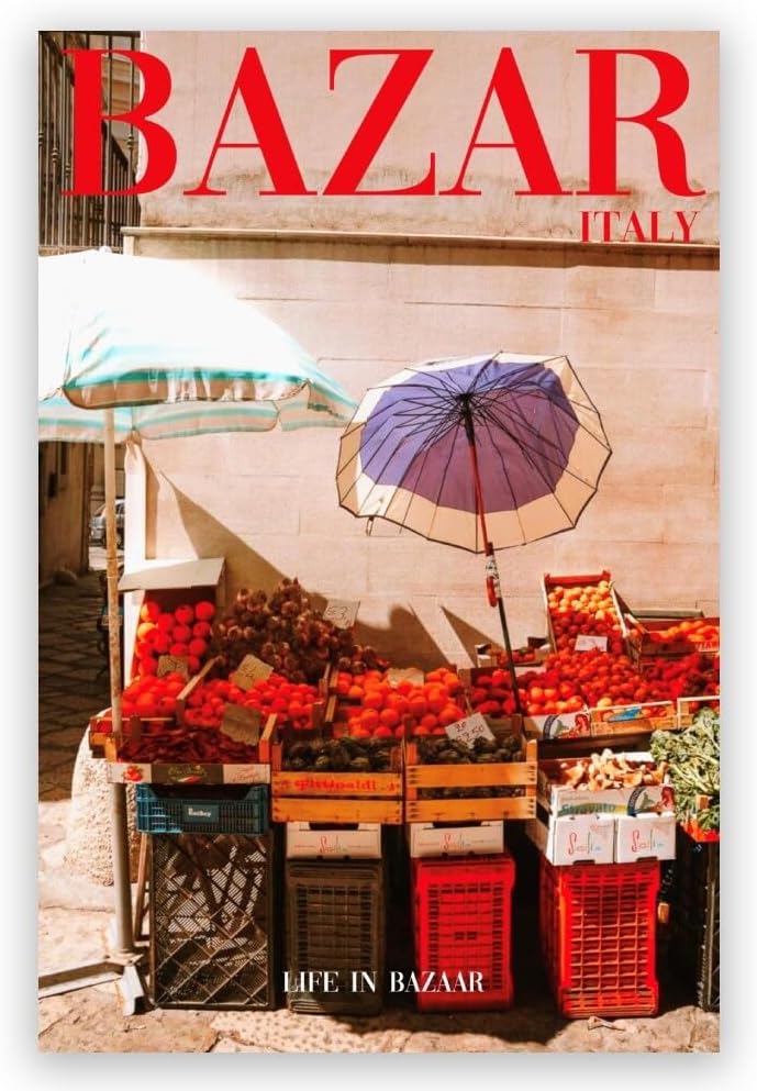 Amazon.com: Red Bazaar Italy Posters 70s Wall Decor Summer House ...