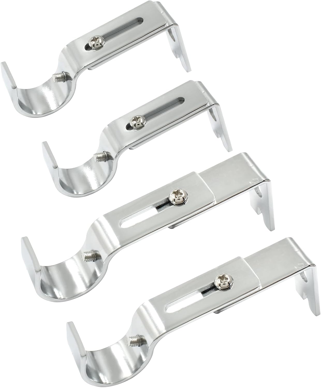 Amazon.com: Jiozermi 4 Packs Adjustable Curtain Rod Brackets, Rod ...