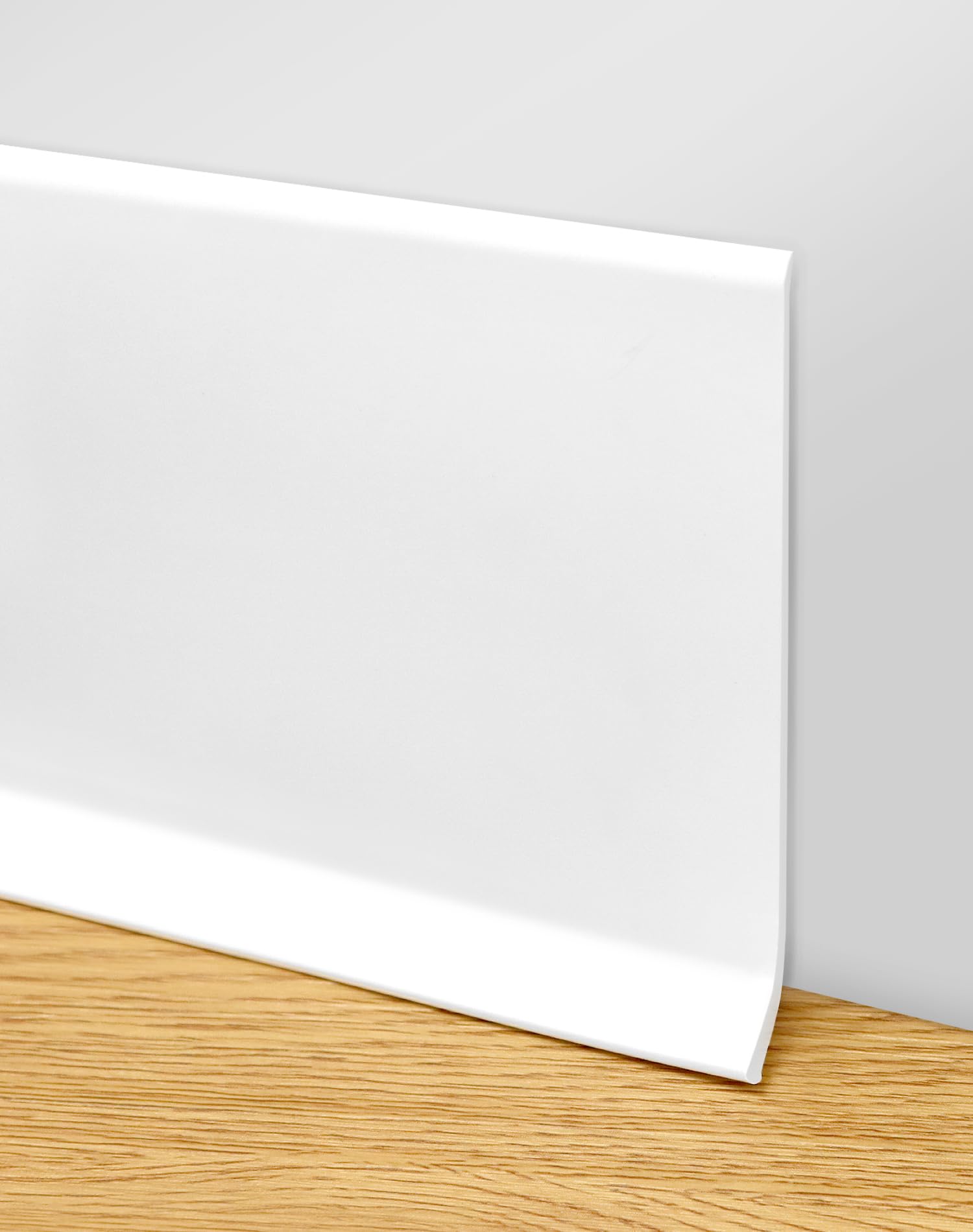 QWORK® 5m PVC Skirting Board Trim - 100 x 12 mm - Minimalist Style ...