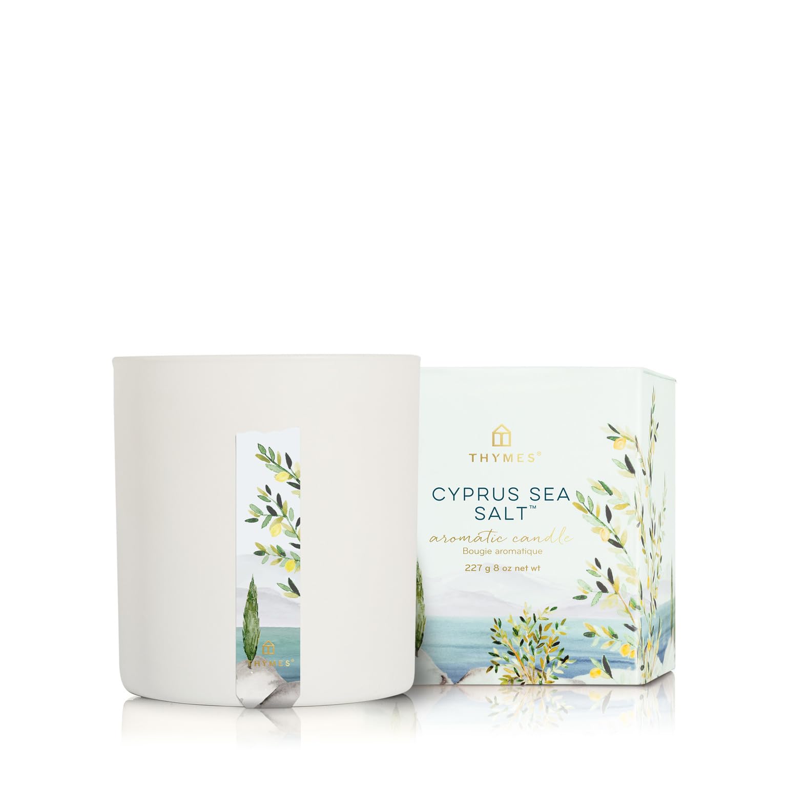 Amazon.com: Thymes Poured Candle - Cyprus Sea Salt Candle - Luxury ...