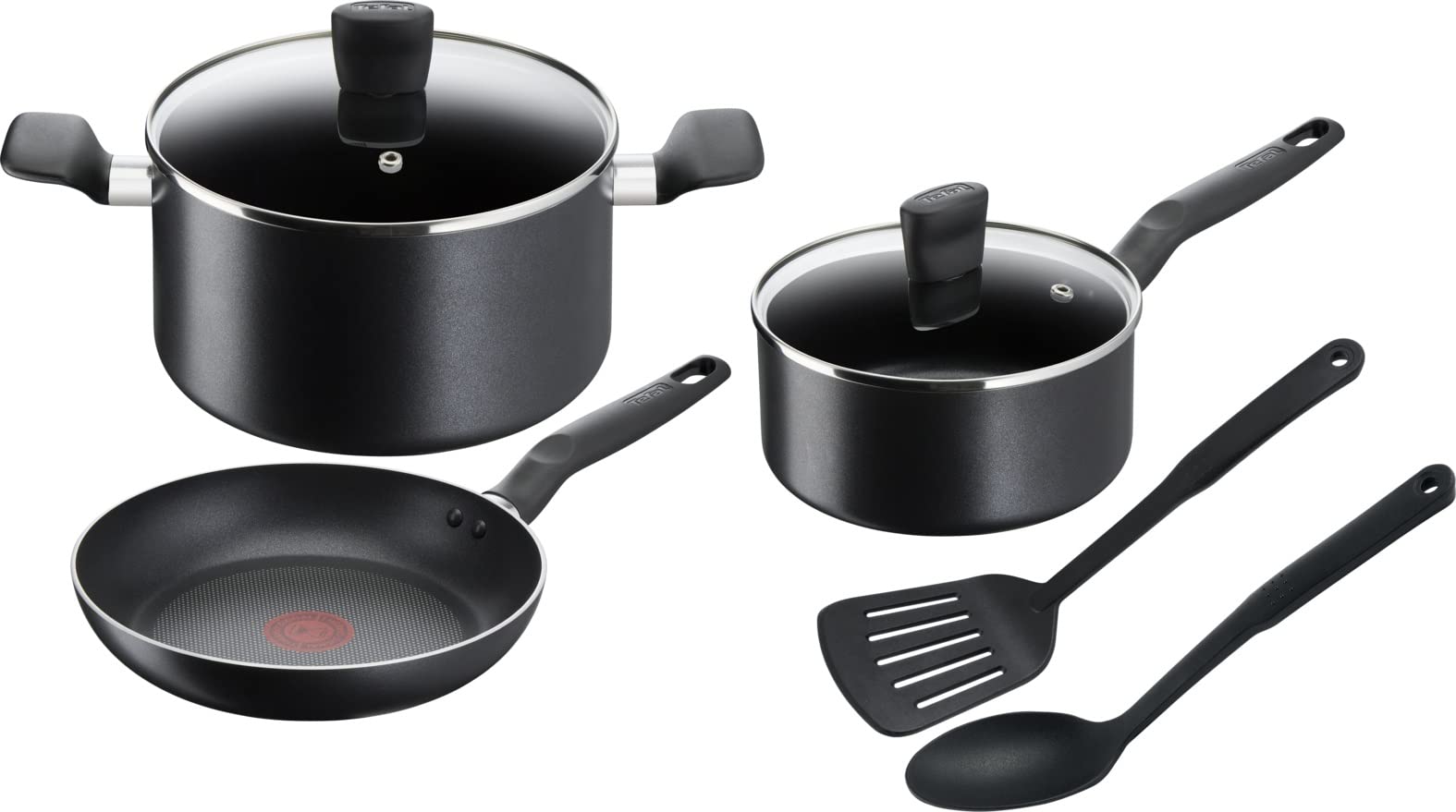 TEFAL Cookware Set of 7 Pieces | Super Cook | Frypan 24 cm/Saucepan 18 ...
