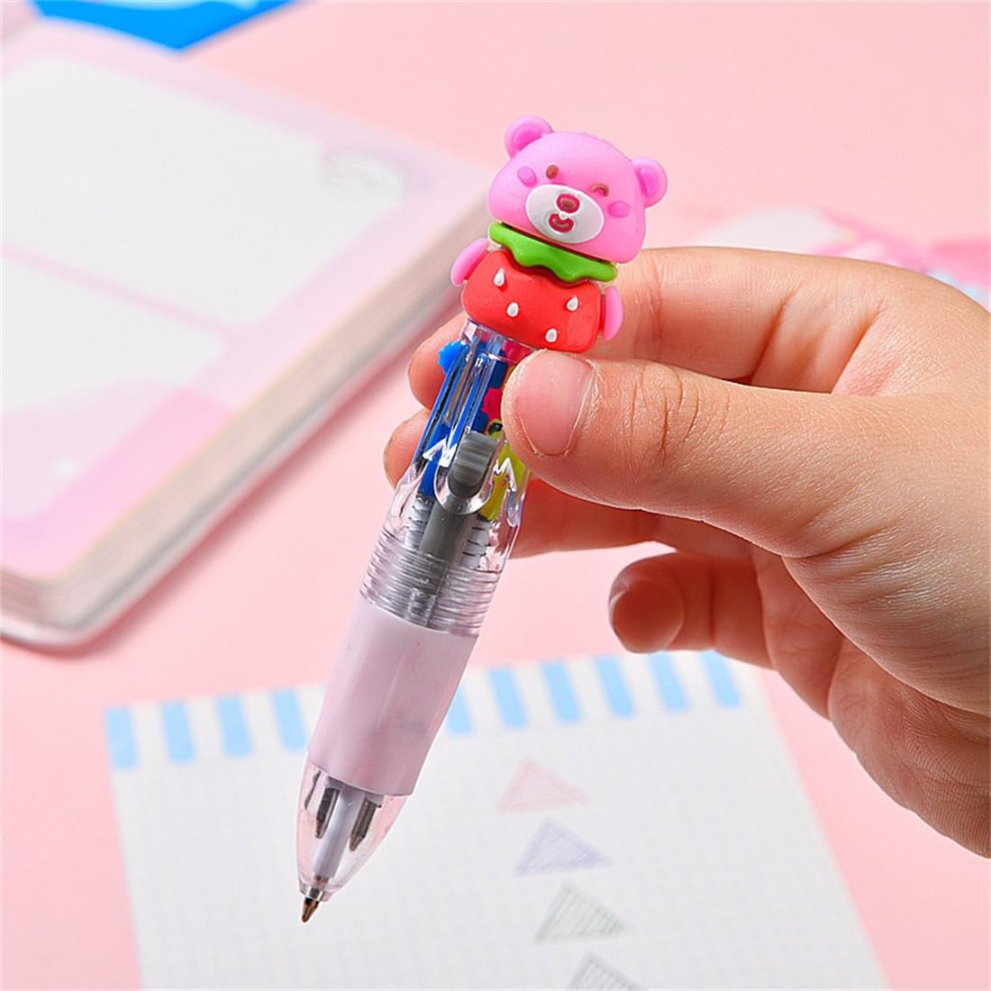 Snapklik.com : Kawaii Animal 4-in-1 Multicolor Pens (30 Pcs Bulk Pack ...