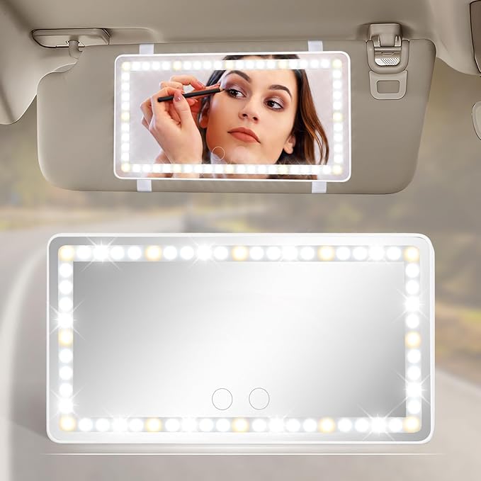 Amazon.com: AUTOWHD [Upgrade Version] Car Sun Visor Vanity Mirror ...