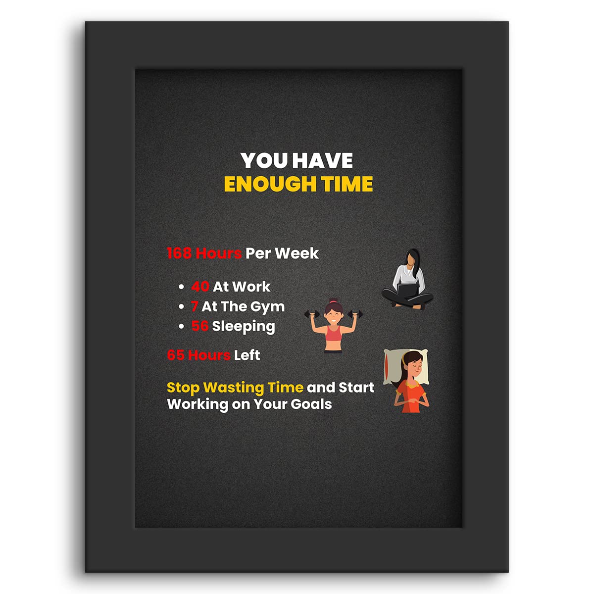 DmcreativityCraft Stop Wasting Time Motivational Posters Quotes Wall ...