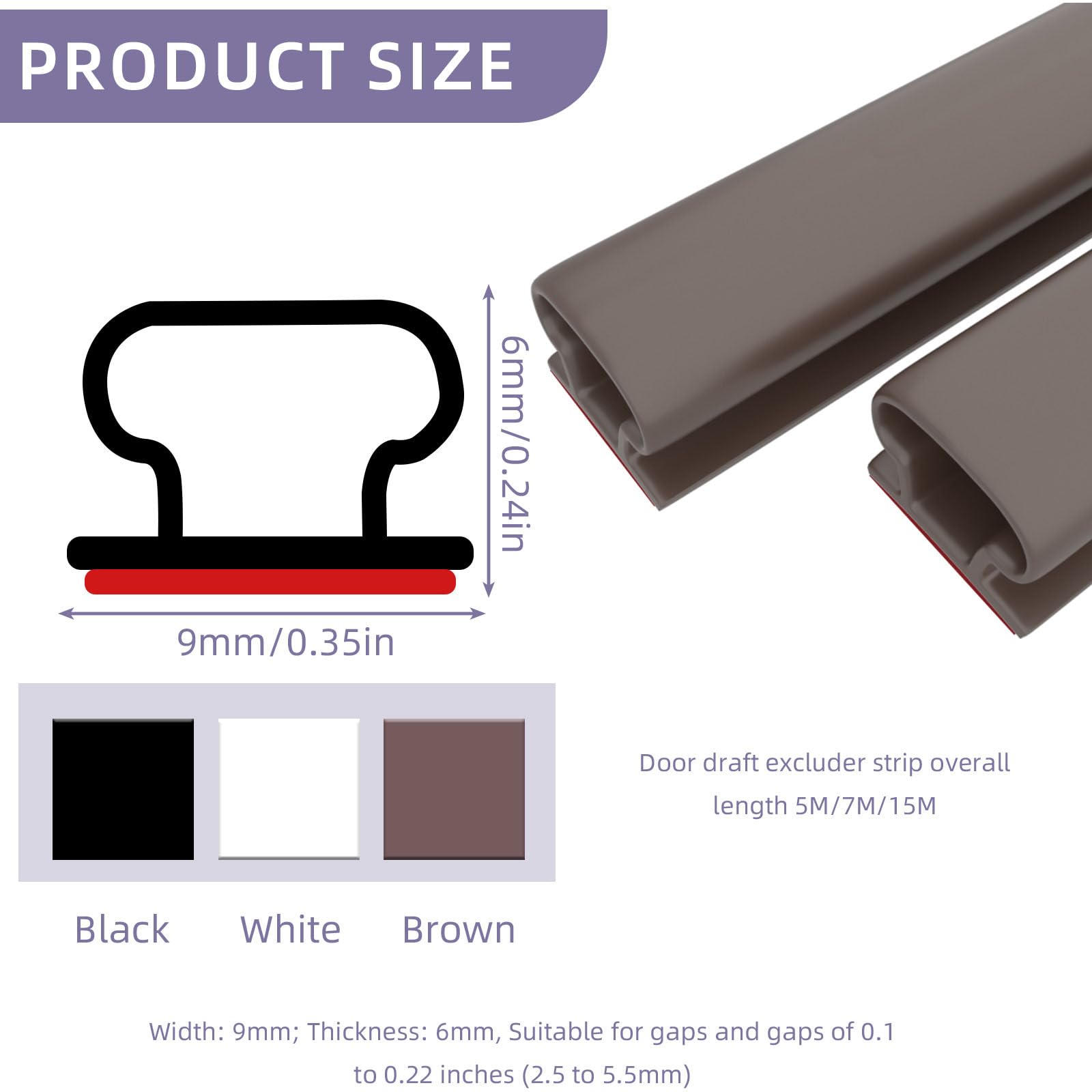 Snapklik.com : Weather Stripping Door Seal Strip, Door Weather ...