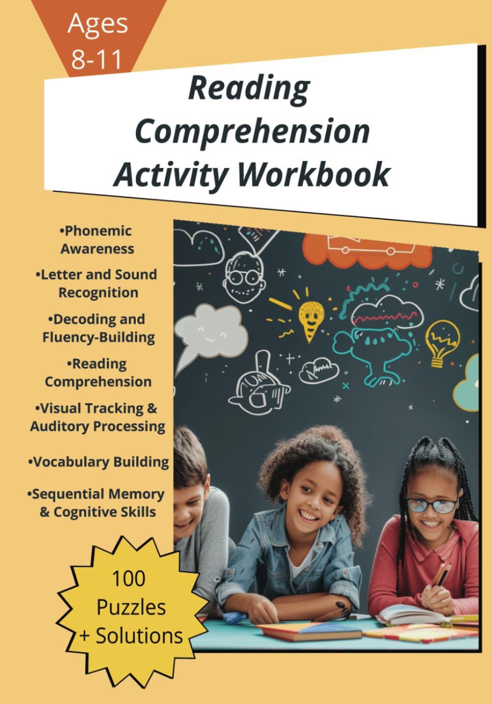 Reading Comprehension Activity Workbook Ages 8-11, Grade 3-5: 100 ...