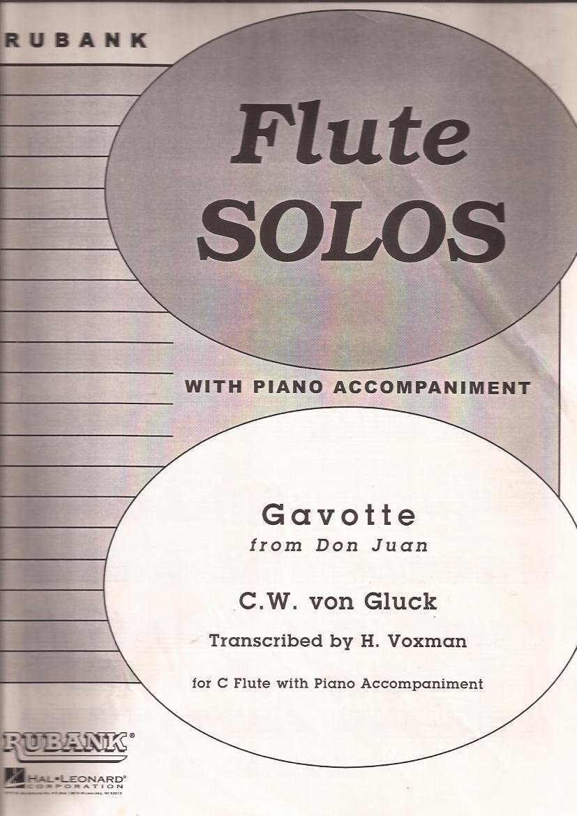 Amazon.com: Flute Solos with Piano Accopaniment Gavotte from Don Juen C ...