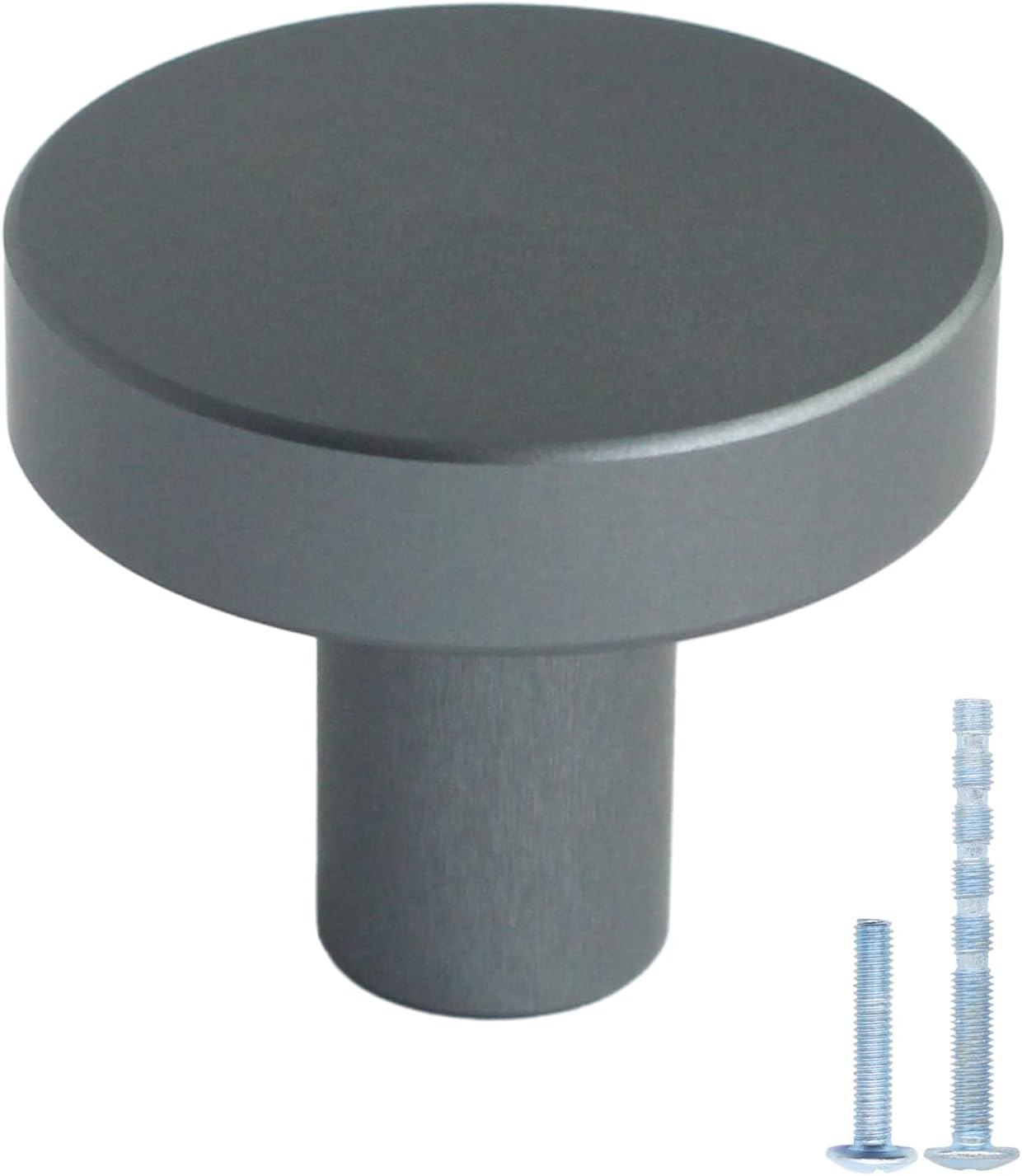 HANIHUA 10 Pack Grey Cabinet Knobs Dresser Knobs, Solid Kitchen Cabinet Knobs Drawer Knobs ...