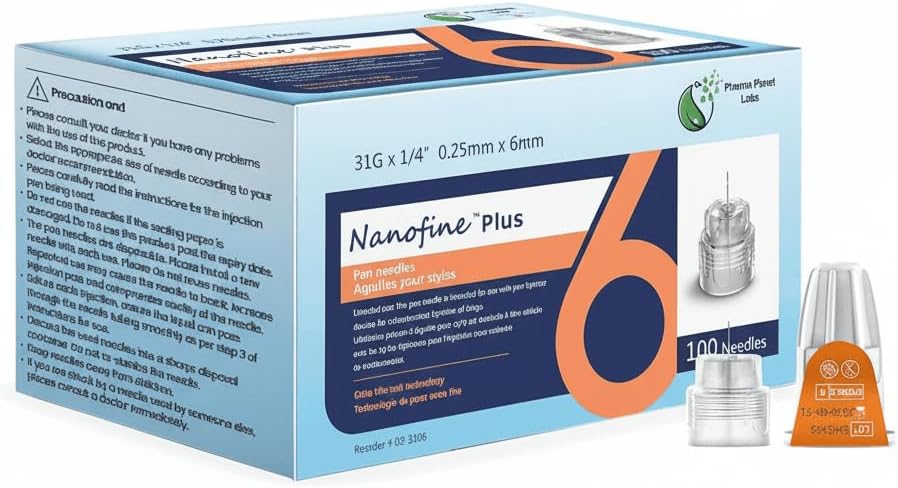 Nanofine 6mm 31G Insulin Pen Needles - Safe, Smooth Injections