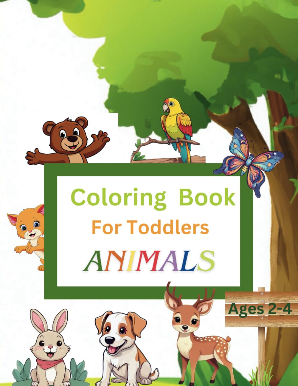 Coloring Book for Toddlers – Animals: Simple And Fun Coloring Pages For ...