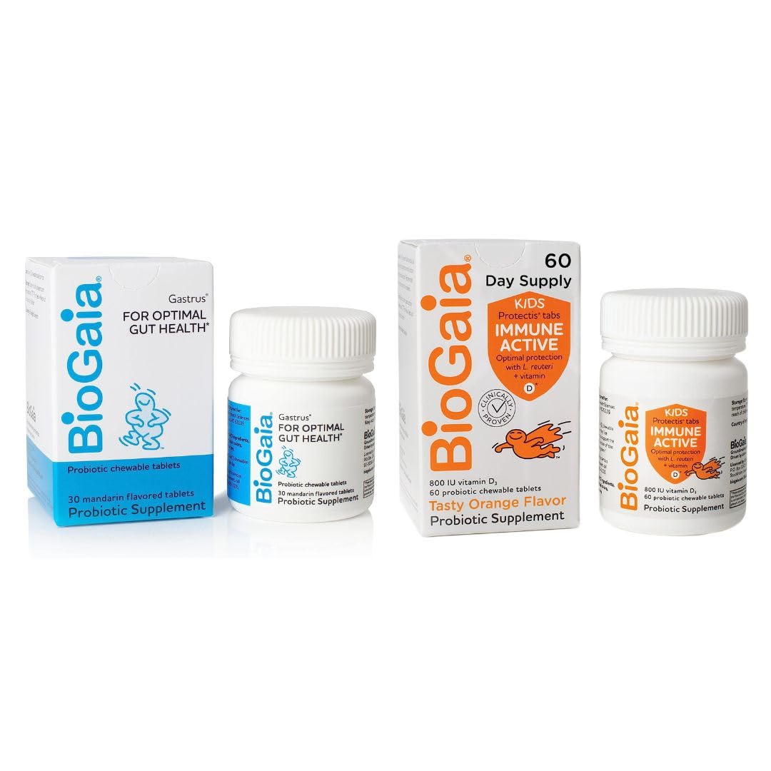 Amazon.com: BioGaia Protectis Immune Active Kids Probiotic Gastrus ...