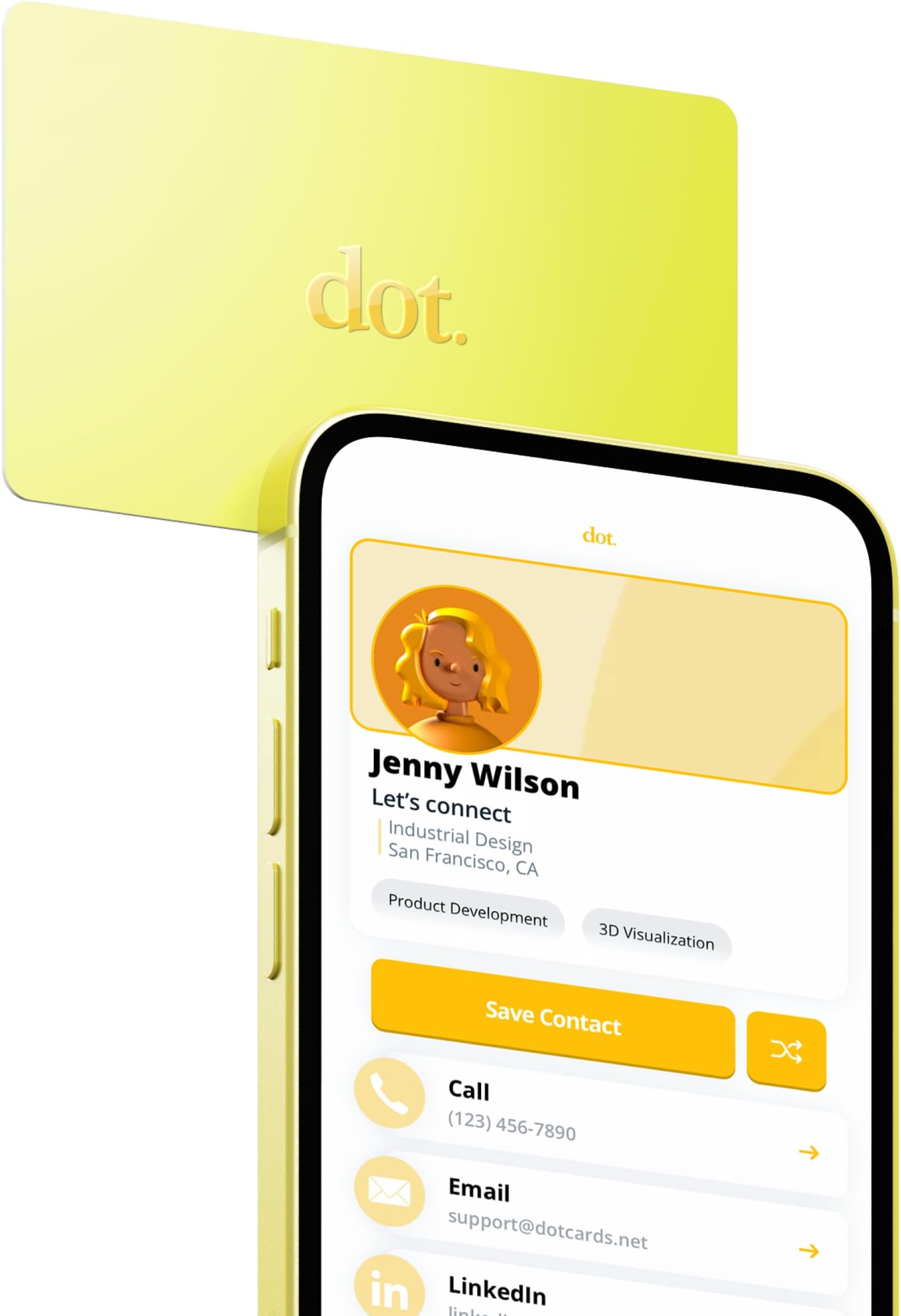 Amazon.com: dot. Card - Digital Business Card - Tap to Share - iPhone ...