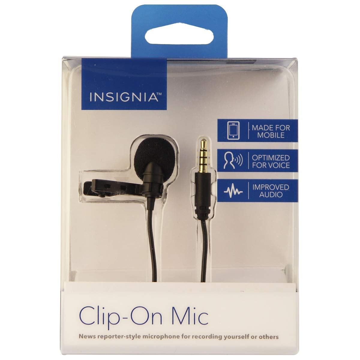 Snapklik.com : INSIGNIA Lavalier Microphone Clip On Mic Made For Mobile