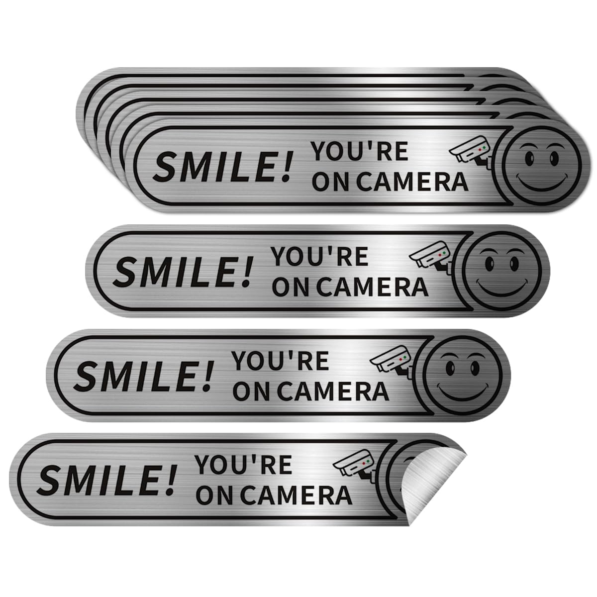 Amazon.com: 8 pieces Smile You're On Camera Stickers for Cars, Brushed ...