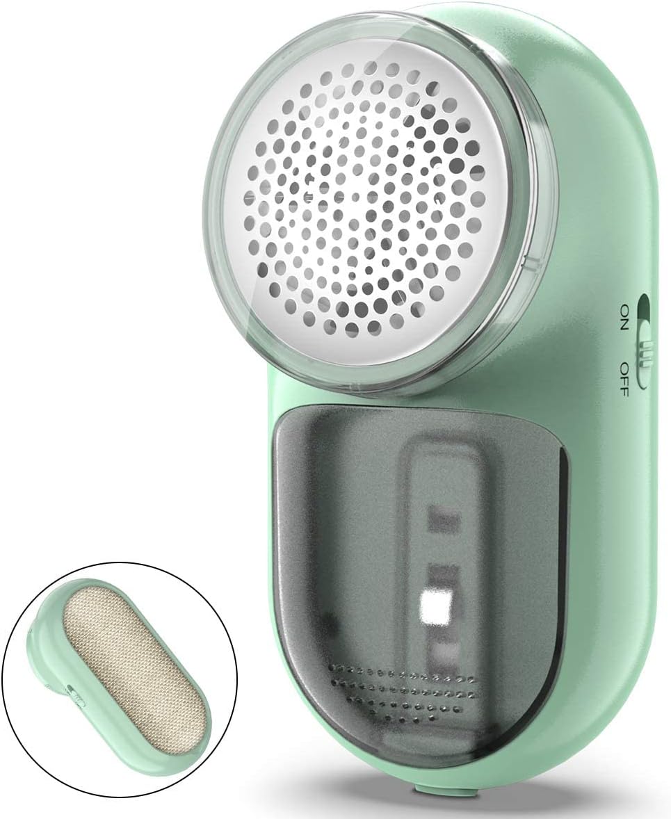 CUQOO Powerful Electric Fabric Lint Shaver with 3 Stainless Steel ...