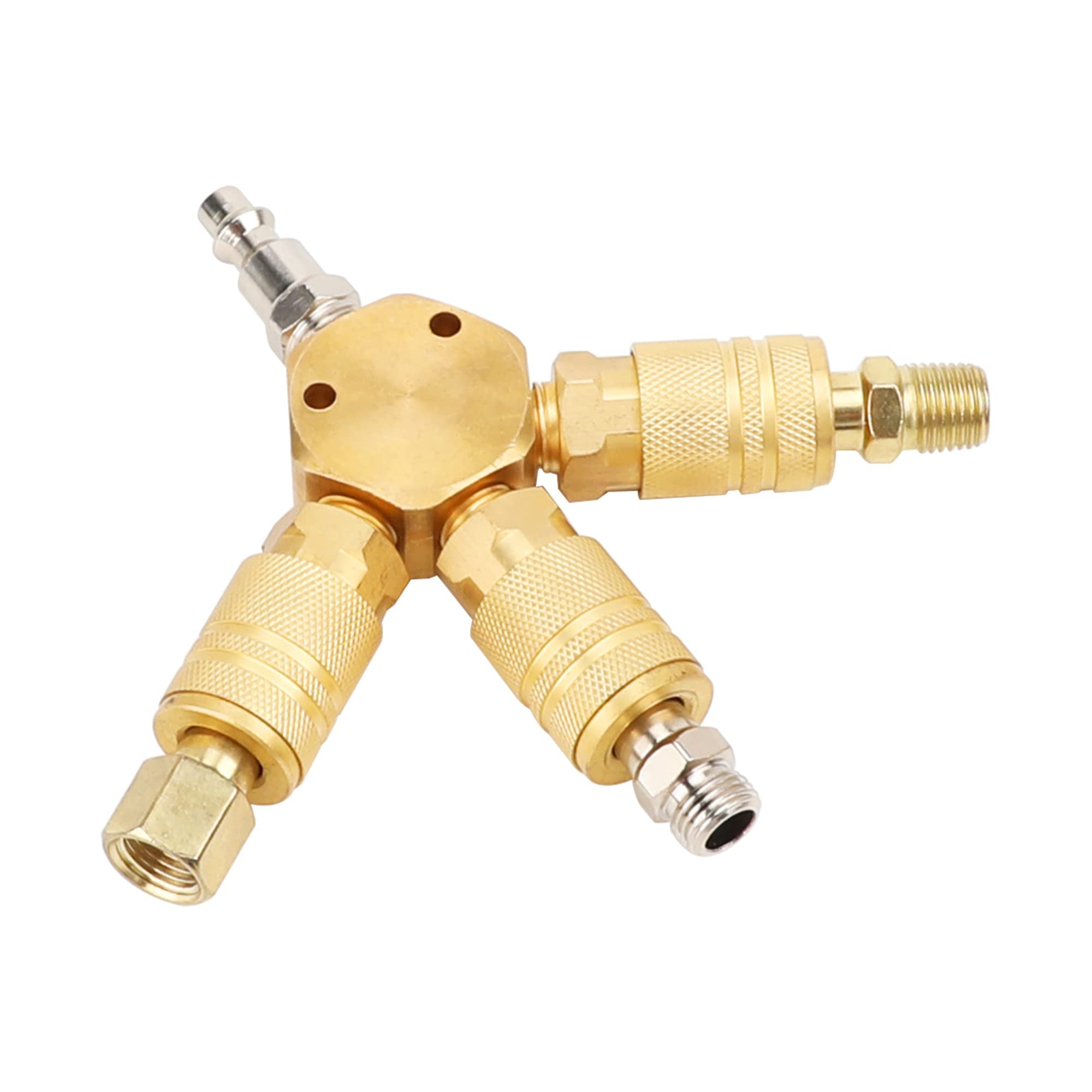 Snapklik.com : Hynade 3-Way Air Manifold, Flat Hex Manifold 1/4 Inch ...