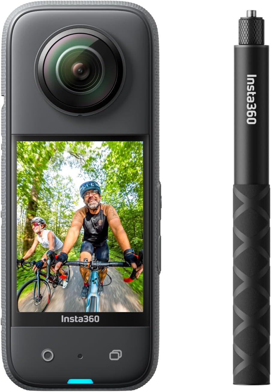 Insta360 X3 Selfie Stick Kit – Cámara de acción 360 con vídeo HDR ...