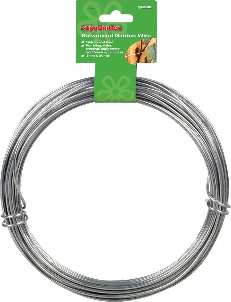 3mm x 20m Garden Wire Galvanised : Amazon.co.uk: Garden