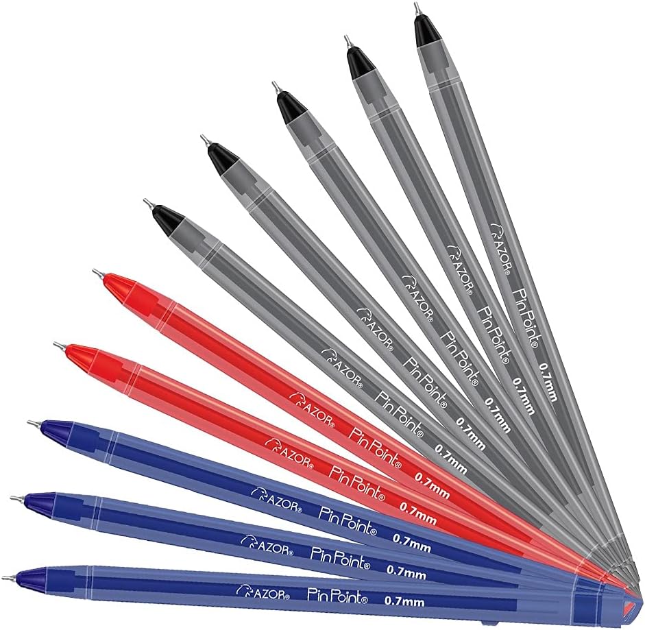 AZOR - Boligrafo De Punto Fino, 50 Piezas, Plumas, Punto Fino, .7 mm ...