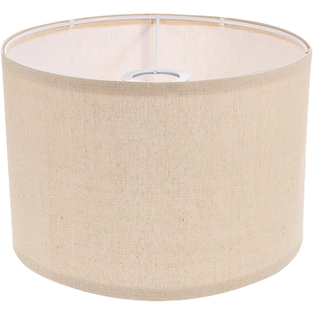 Linen Lamp Shade：20 * 18H Medium Fabric Drum Lampshade Dismountable ...
