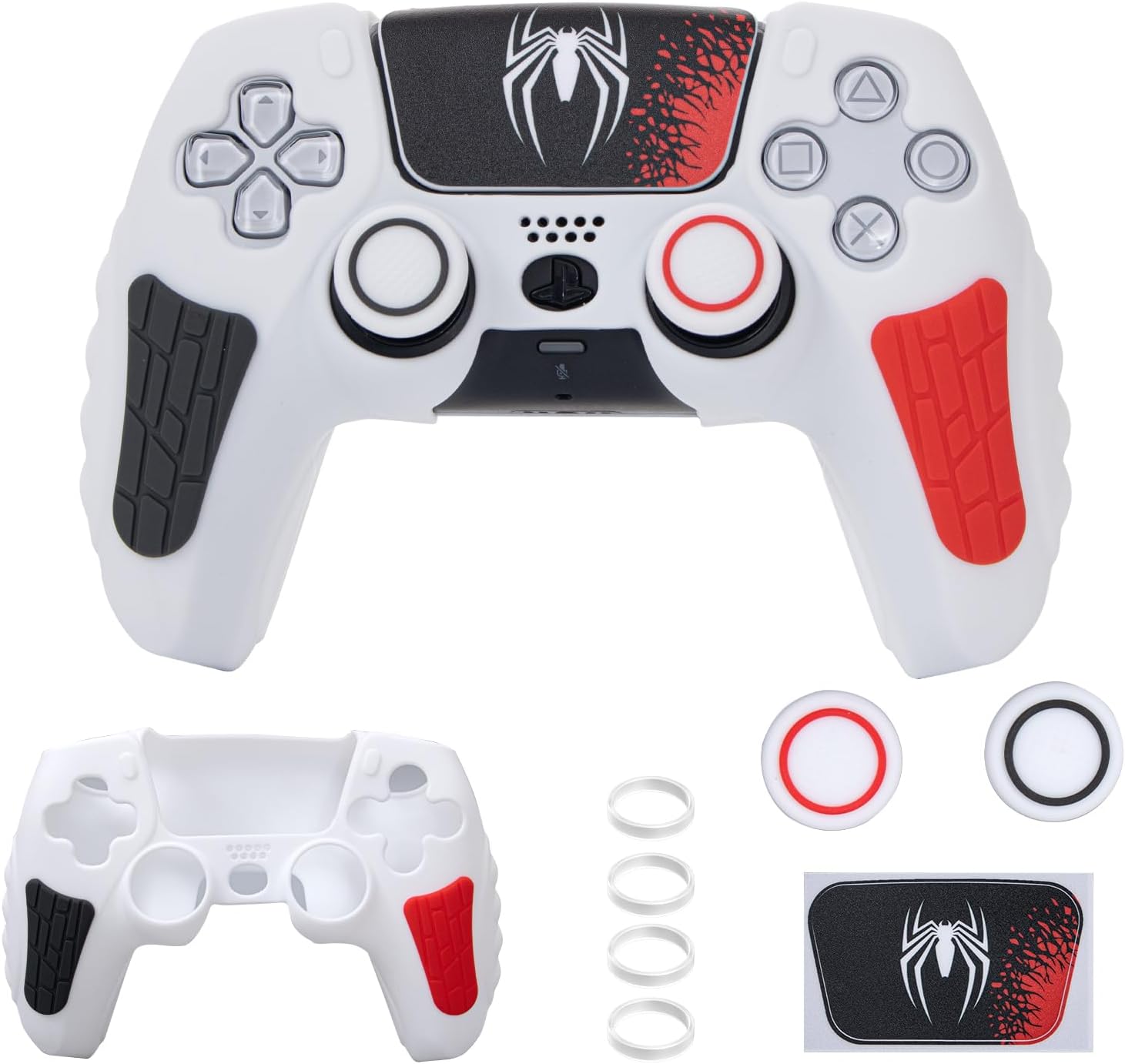 Amazon.com: ECHZOVE PlayStation 5 Controller Cover Case, Anti-Slip ...