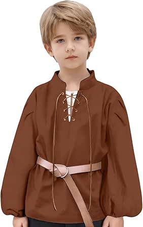 Generisch Medieval Shirt Children's Renaissance Shirt Boys Medieval ...