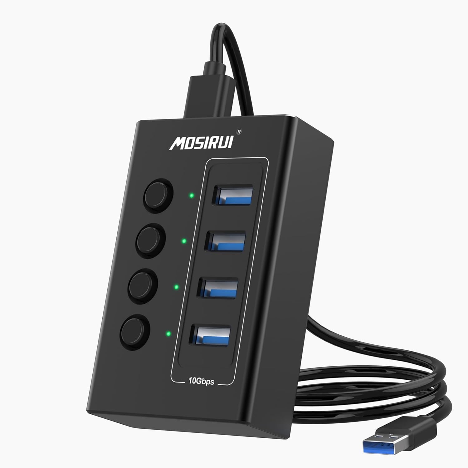 Amazon.com: USB 3.2 Hub, 4 Ports USB Hub Multiport Adapter with 4× ...