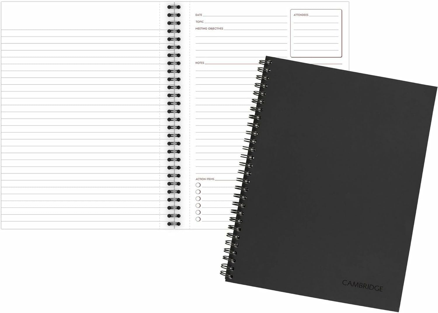 Cambridge Notebook, Business Notebook, 6-5/8" x 9-1/2”, 80 Sheets ...