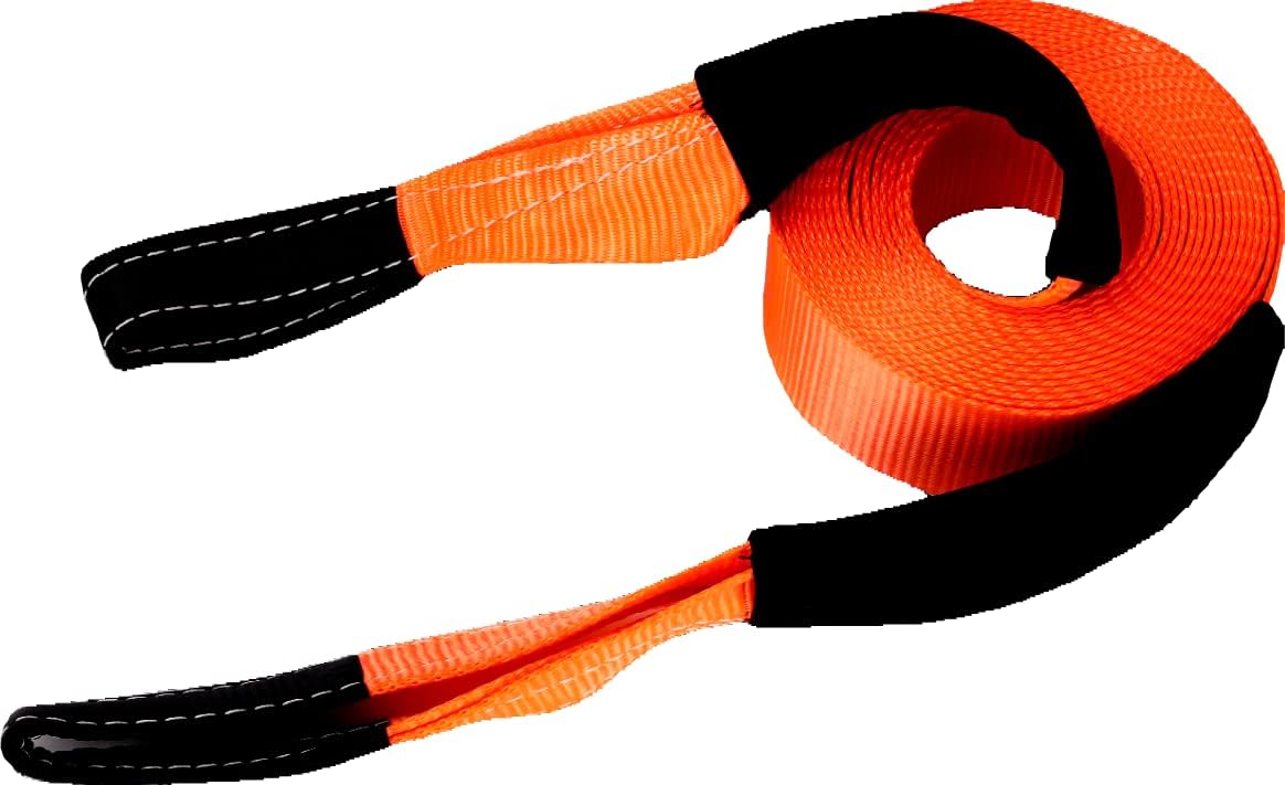 Amazon.com: Jamstec Heavy Duty Tow Strap - 17,637lb Capacity Polyester ...
