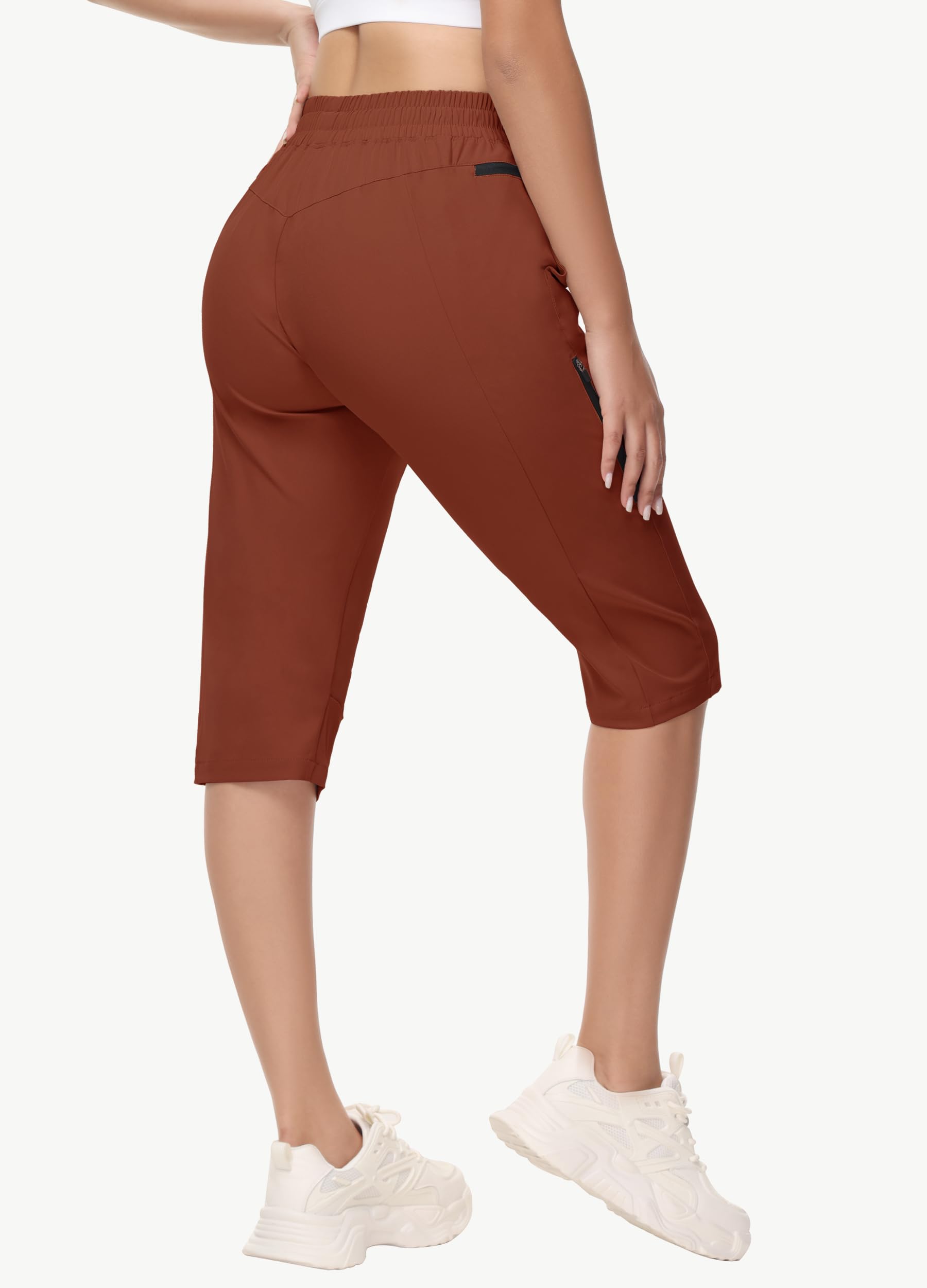 Snapklik.com : Womens Long Shorts 15" Below The Knee Capri Hiking ...