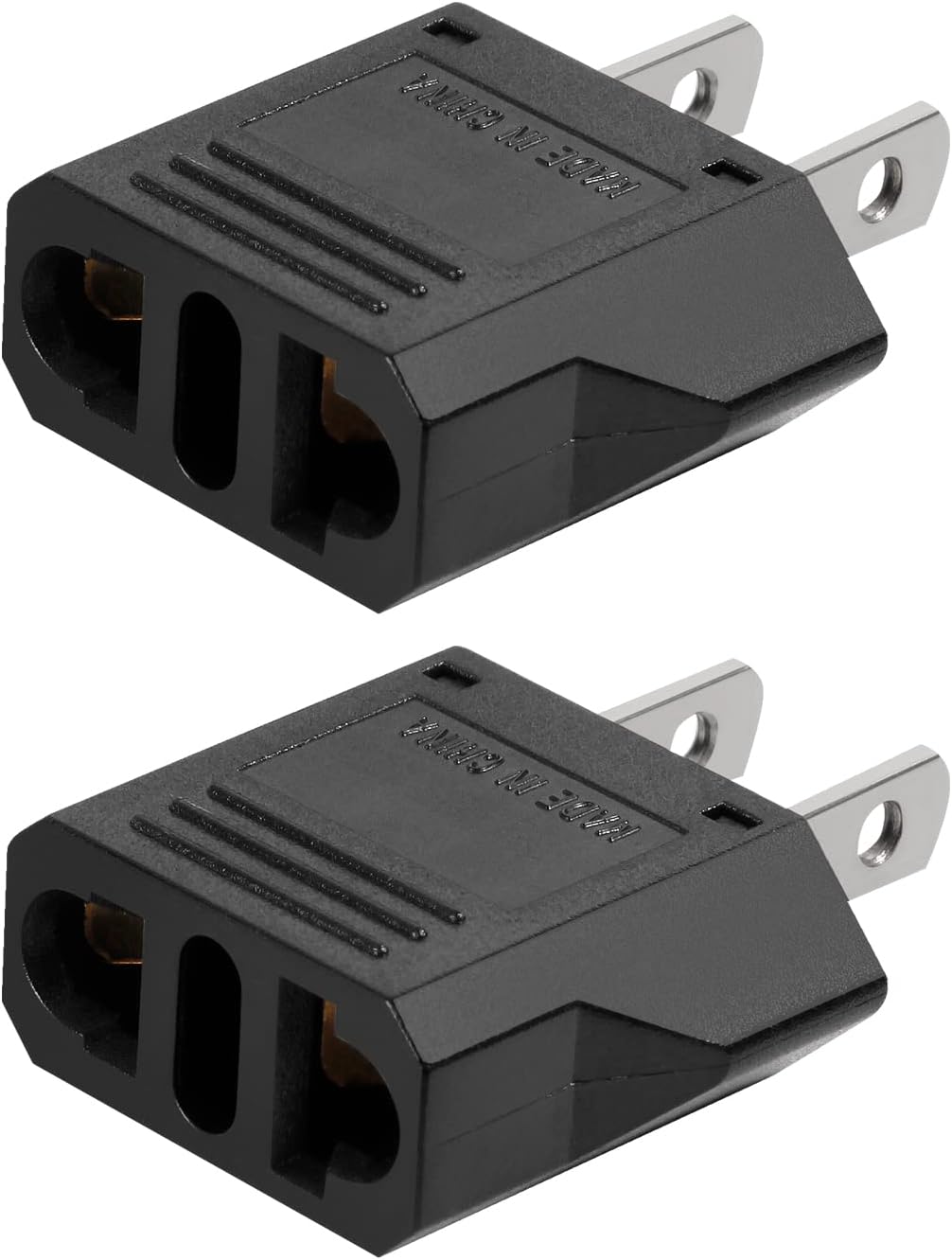 Amazon.com: Ckitze US-2PC European to American Outlet Plug Adapter ...
