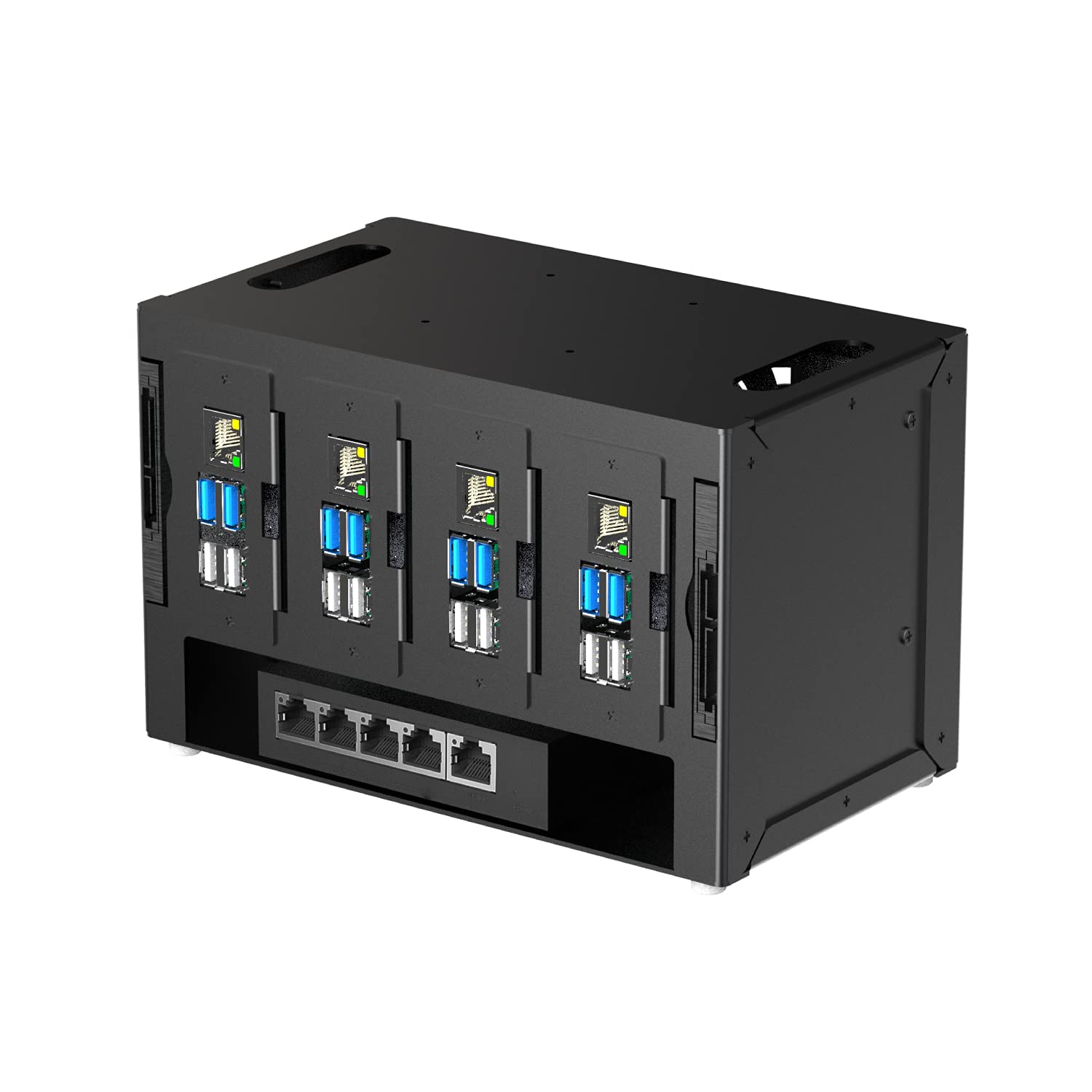 Uctronics Complete Enclosure For Raspberry Pi Cluster With 4 Removable ...