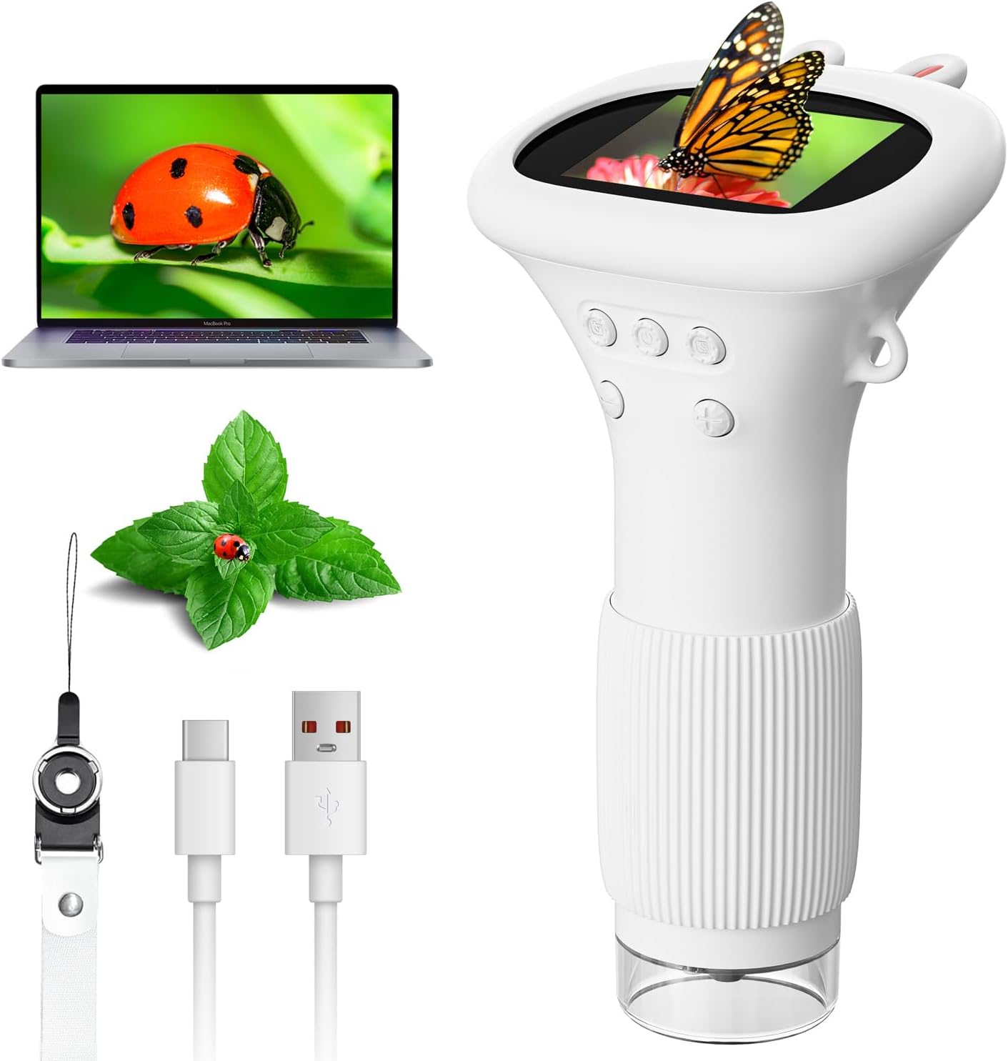 Amazon.com: WINWEND Microscope for Kids - Portable Handheld Magnifying ...