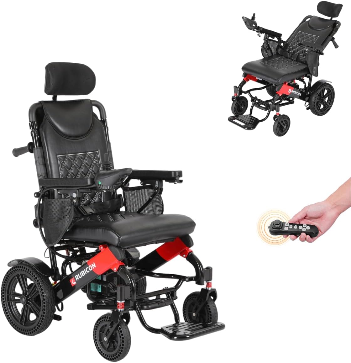 Amazon.com: Rubicon DX11 - Reclining Foldable Electric Wheelchairs for ...