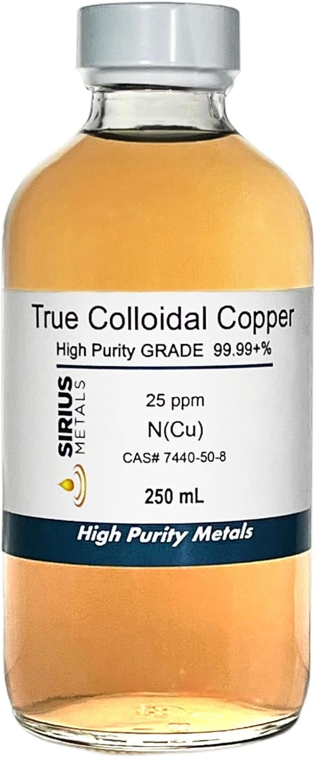 Amazon.com: 250 Milliliters of Copper NanoParticle (CuNP) Solution: 25 ...